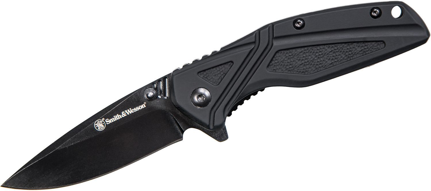 Smith & Wesson Drop Point Folder, 2.95″ Blade Length